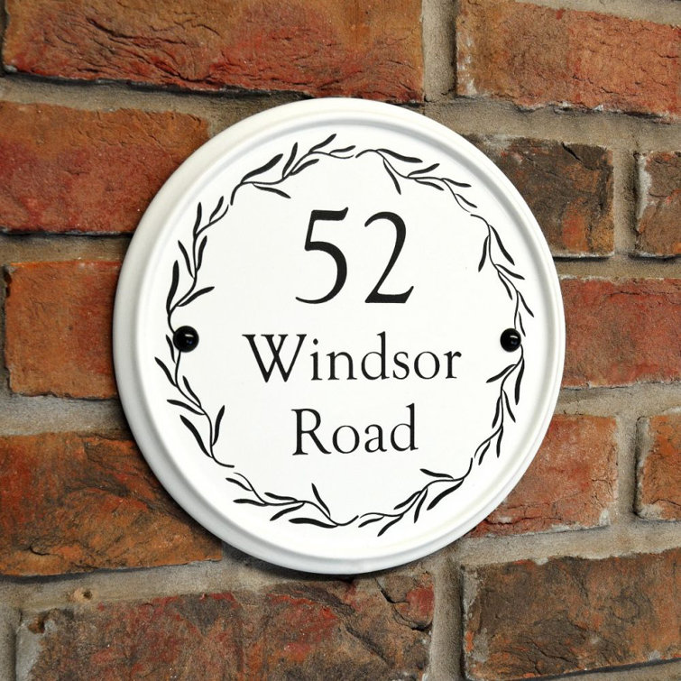 Rosalind Wheeler Ciley 3-Line House Sign | Wayfair.ie
