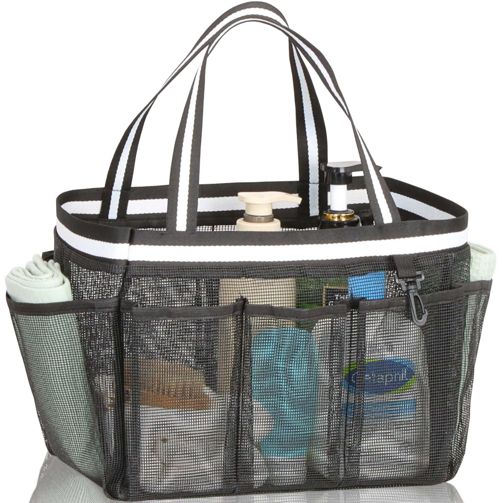 Rebrilliant Large Shower Caddy Portable Mesh Shower Tote Bag ...