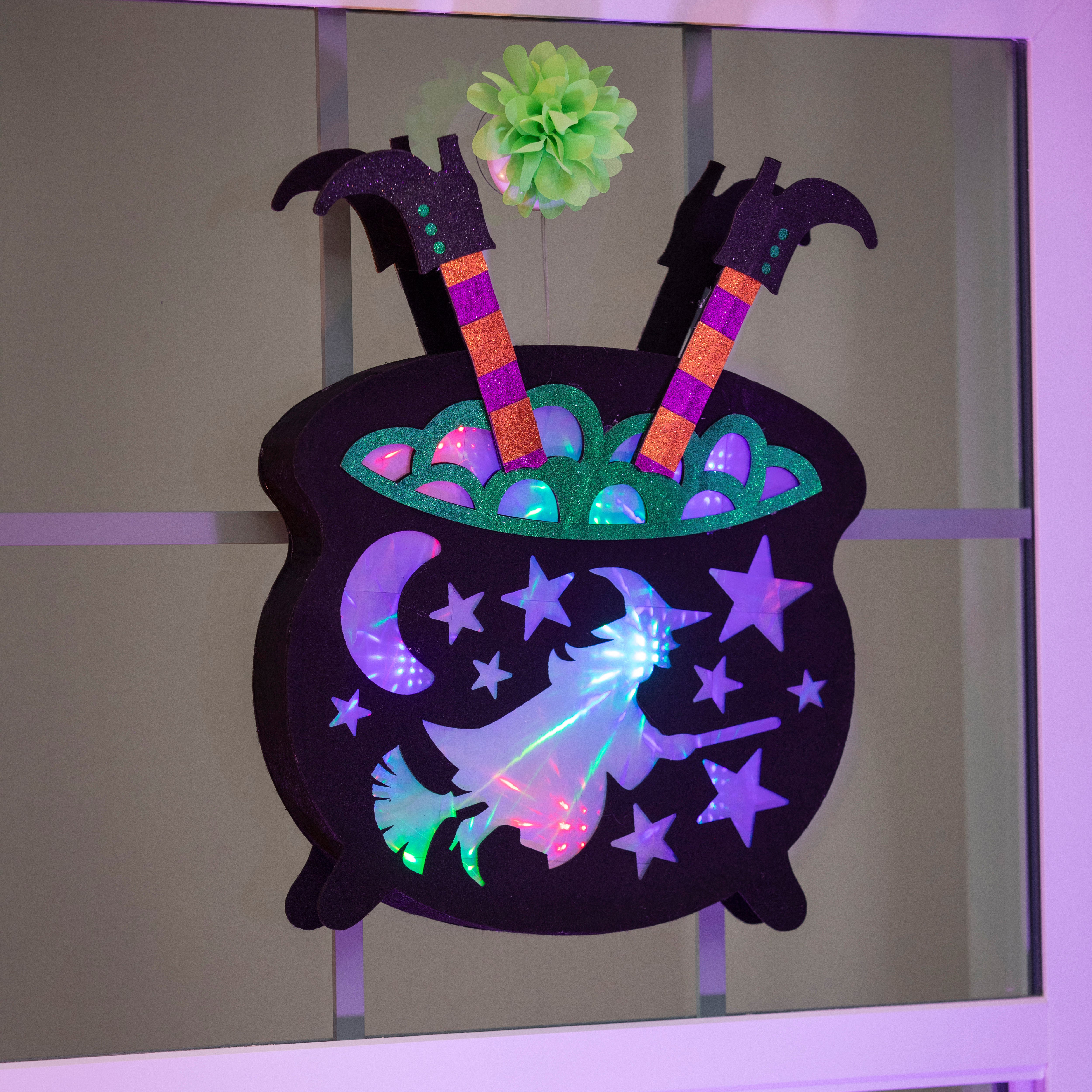 Evergreen Enterprises, Inc Witch Cauldron 3D Window Décor | Wayfair