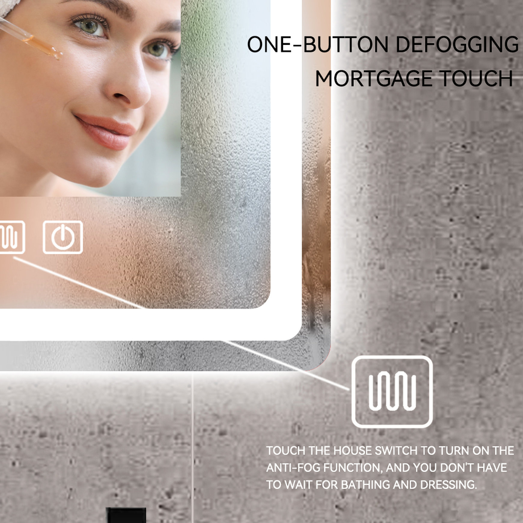Ivy Bronx Lighted Bathroom Mirror - Fog, Aluminium, Clear Reflection ...