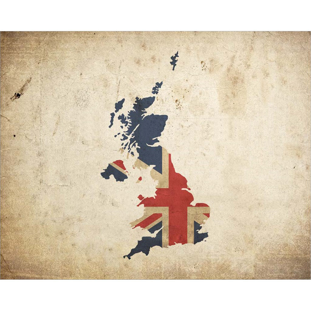Red Barrel Studio® " Map With Flag Overlay United Kingdom " - Wayfair ...