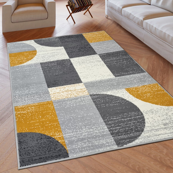 Corrigan Studio Furnary Grey/Beige/Yellow Rug | Wayfair.co.uk