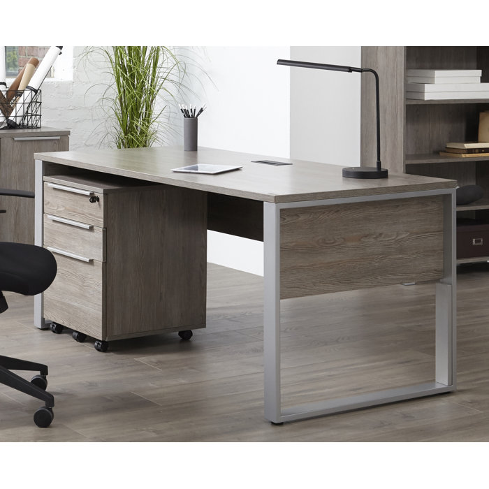 Inbox Zero Maysey 3 Piece Rectangular Writing Desk Office Set & Reviews ...