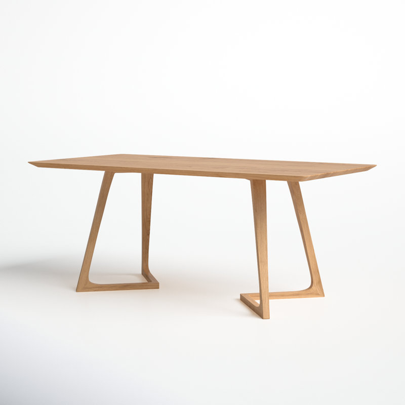 AllModern Fischer 71'' Ash Solid Wood Dining Table & Reviews | Wayfair