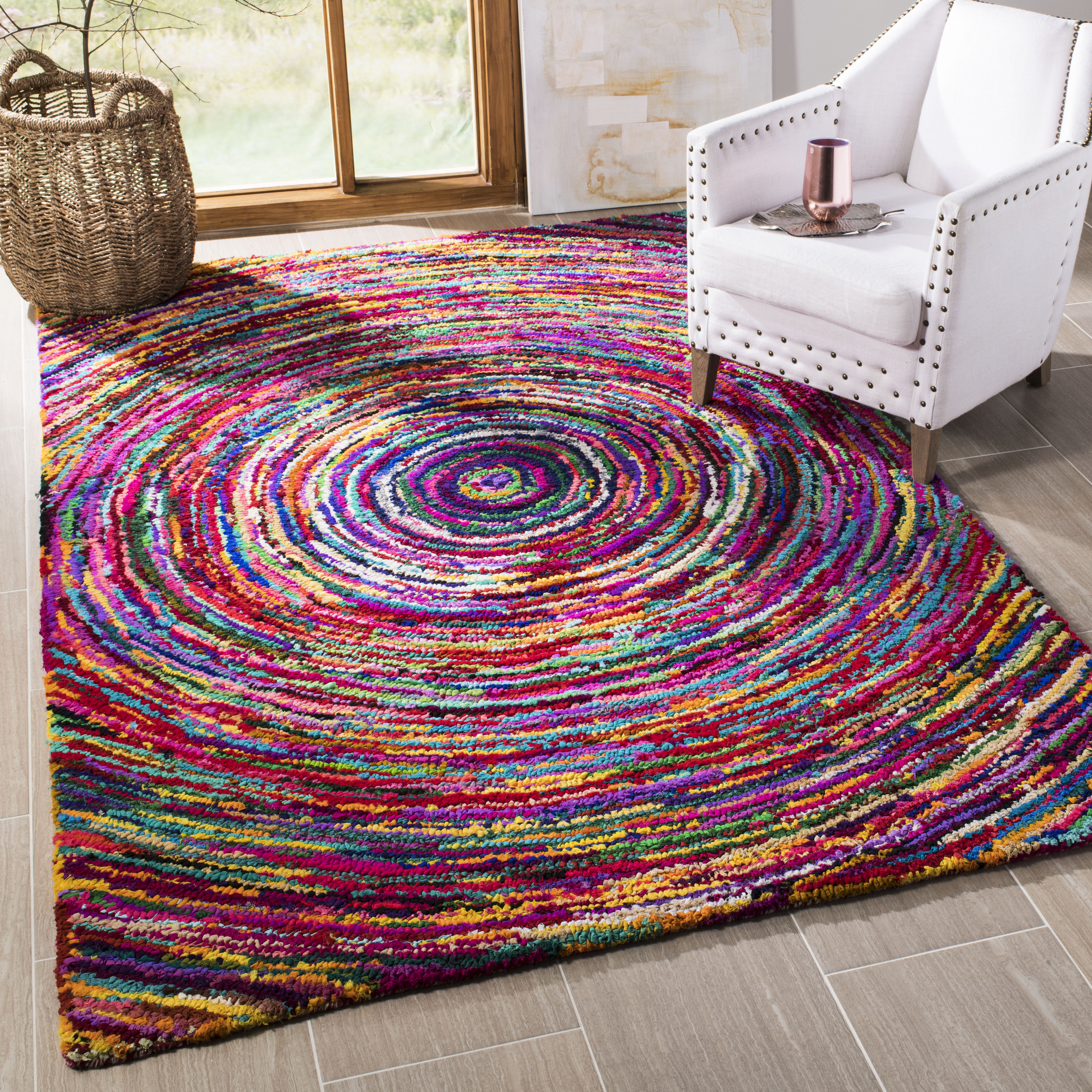 Bungalow Rose Anaheim Hand Tufted Performance Abstract Rug & Reviews ...