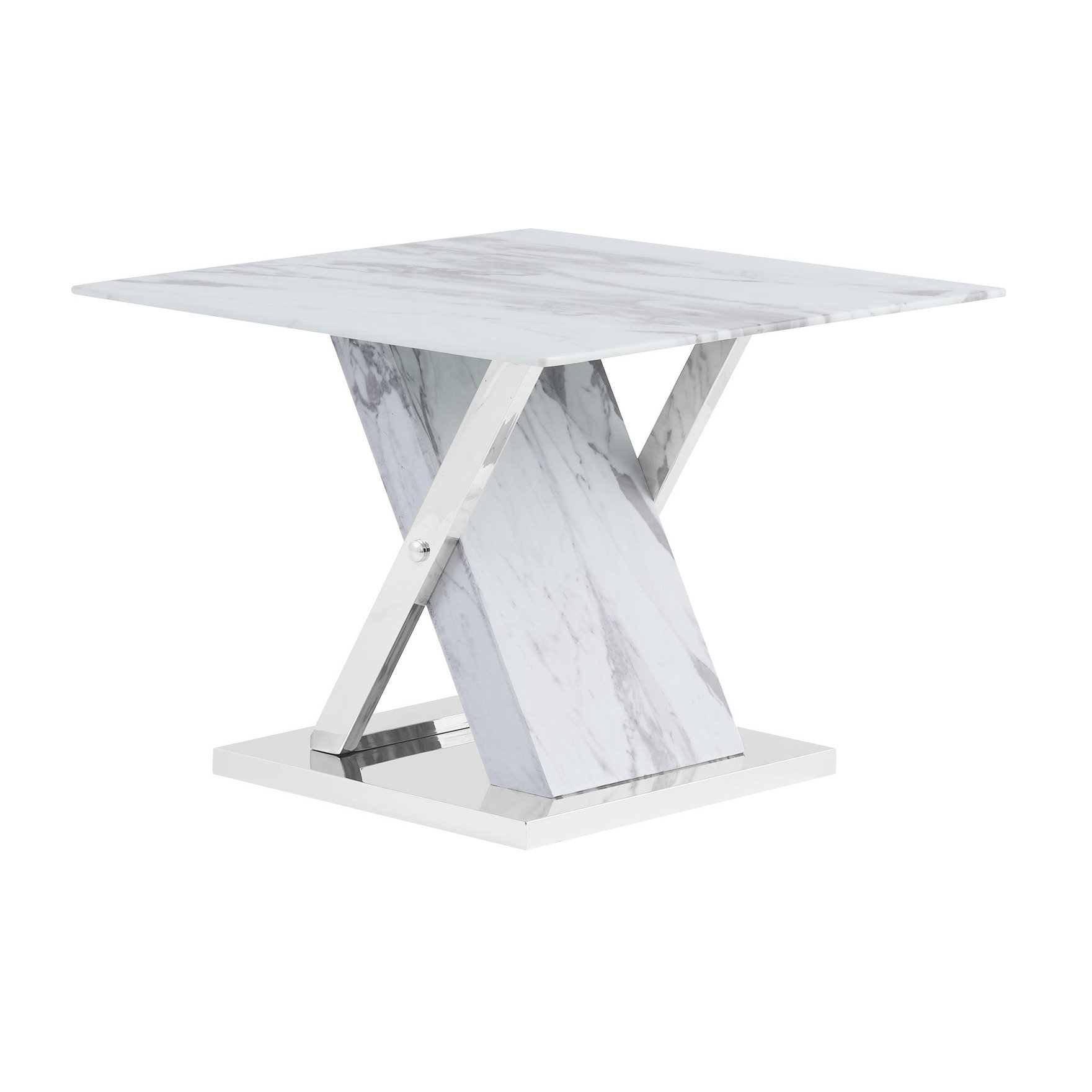 Latitude Run® Stylish Rubble End Table With Faux Marble And Solid Table ...