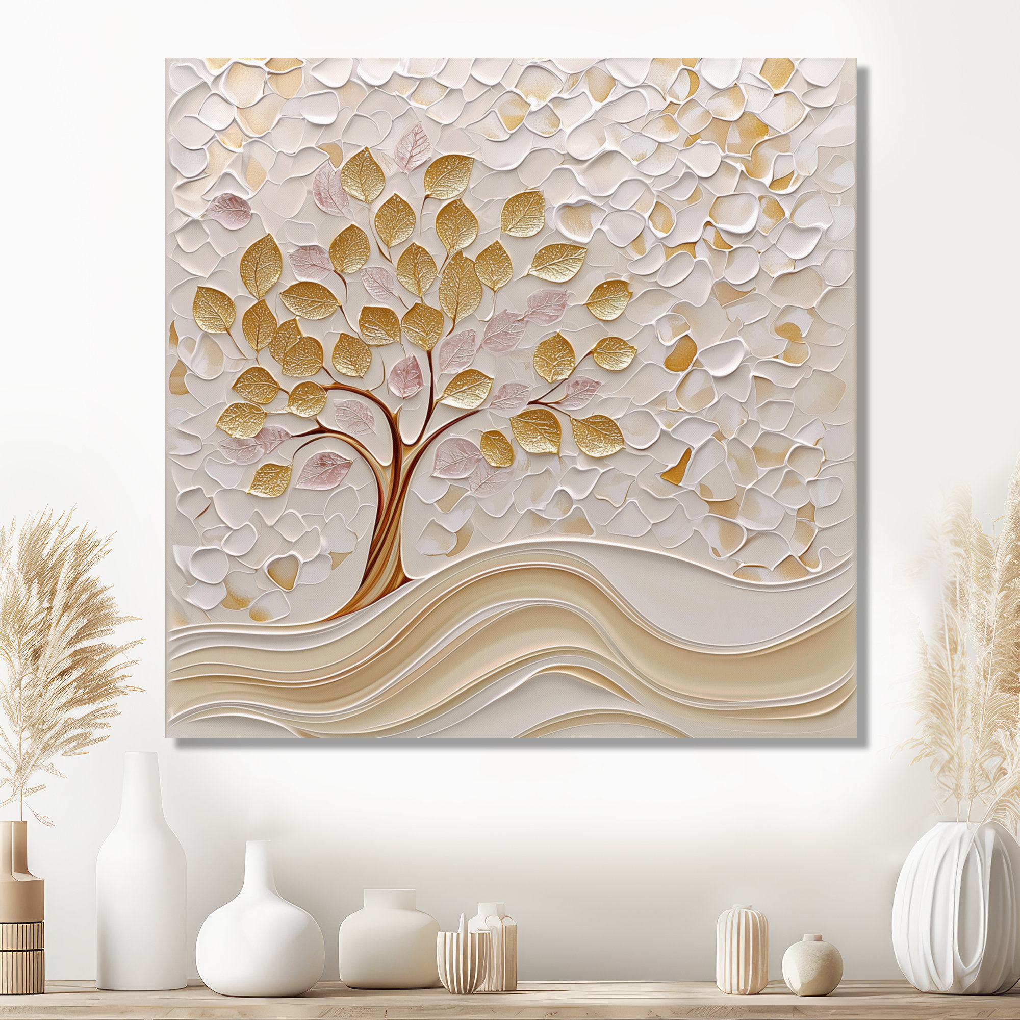 Ophelia & Co. Golden Glow Colorful Beech Tree II - Landscapes Metal ...