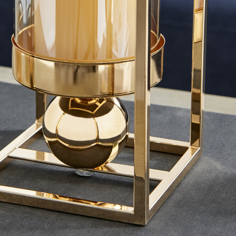 Willa Arlo™ Interiors Metal Candle Holder Hurricane & Reviews | Wayfair