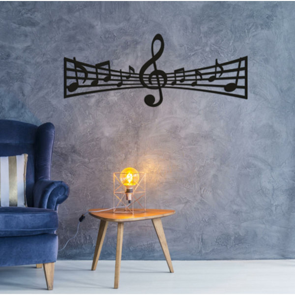 Musical Notes Metal Wall Art | Wayfair.co.uk