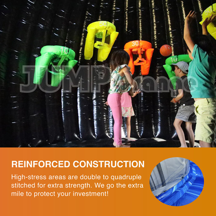 JumpOrange Basketball Madness Disco Dome Bounce House Inflatable for ...