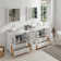 Wade Logan® Karson 84'' Double Bathroom Vanity with Engineered Marble ...