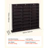 Latitude Run® Media Storage Cabinet, 8-Tier DVD Shelf Organizer, 55.91 ...