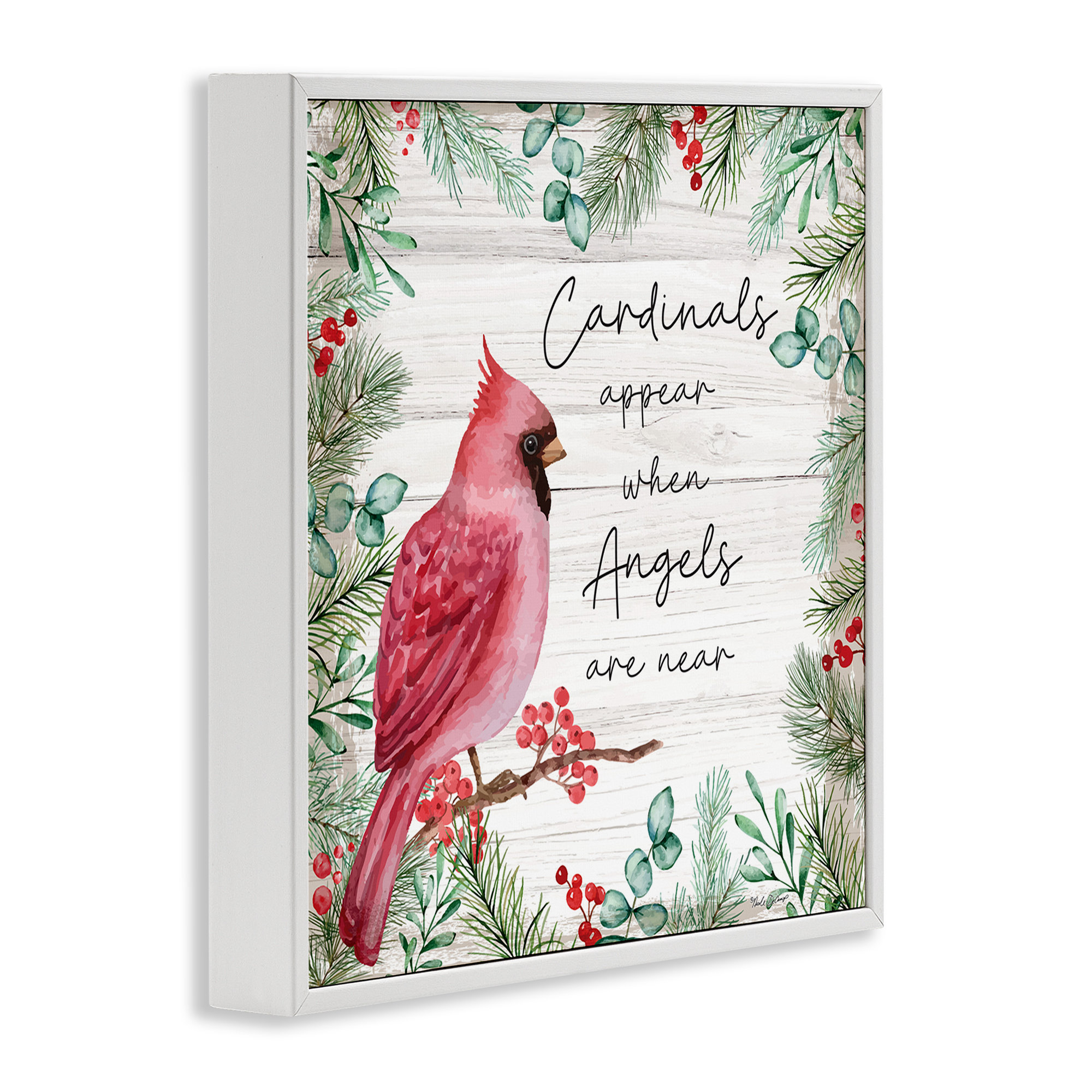 Ophelia & Co. Cardinals & Angels Phrase Framed Giclee Art by Nicole ...