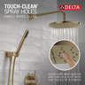 Delta Modern Raincan Round Shower System, Rain Shower Head with ...