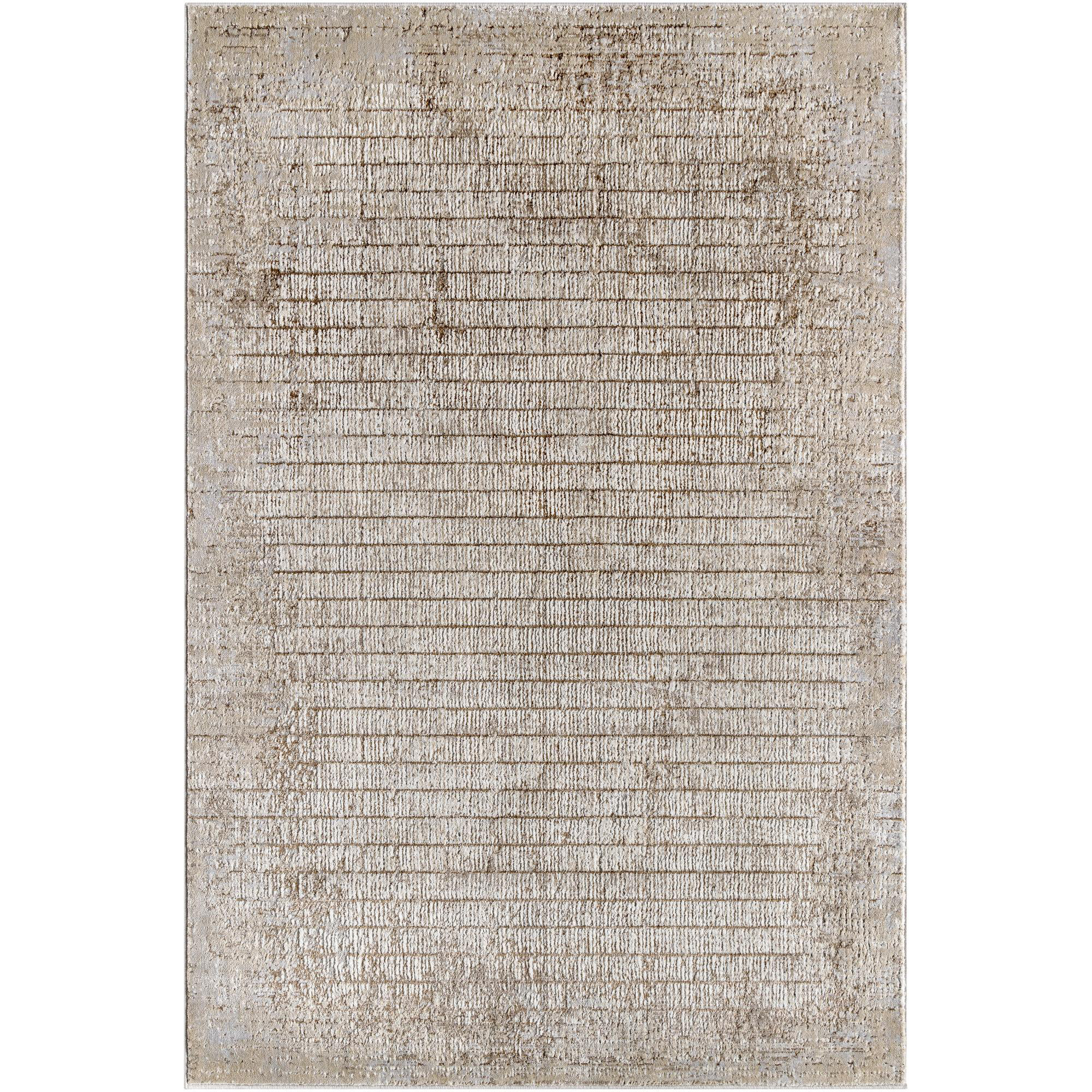 17 Stories Diane Light Slate/Cream Area Rug | Wayfair