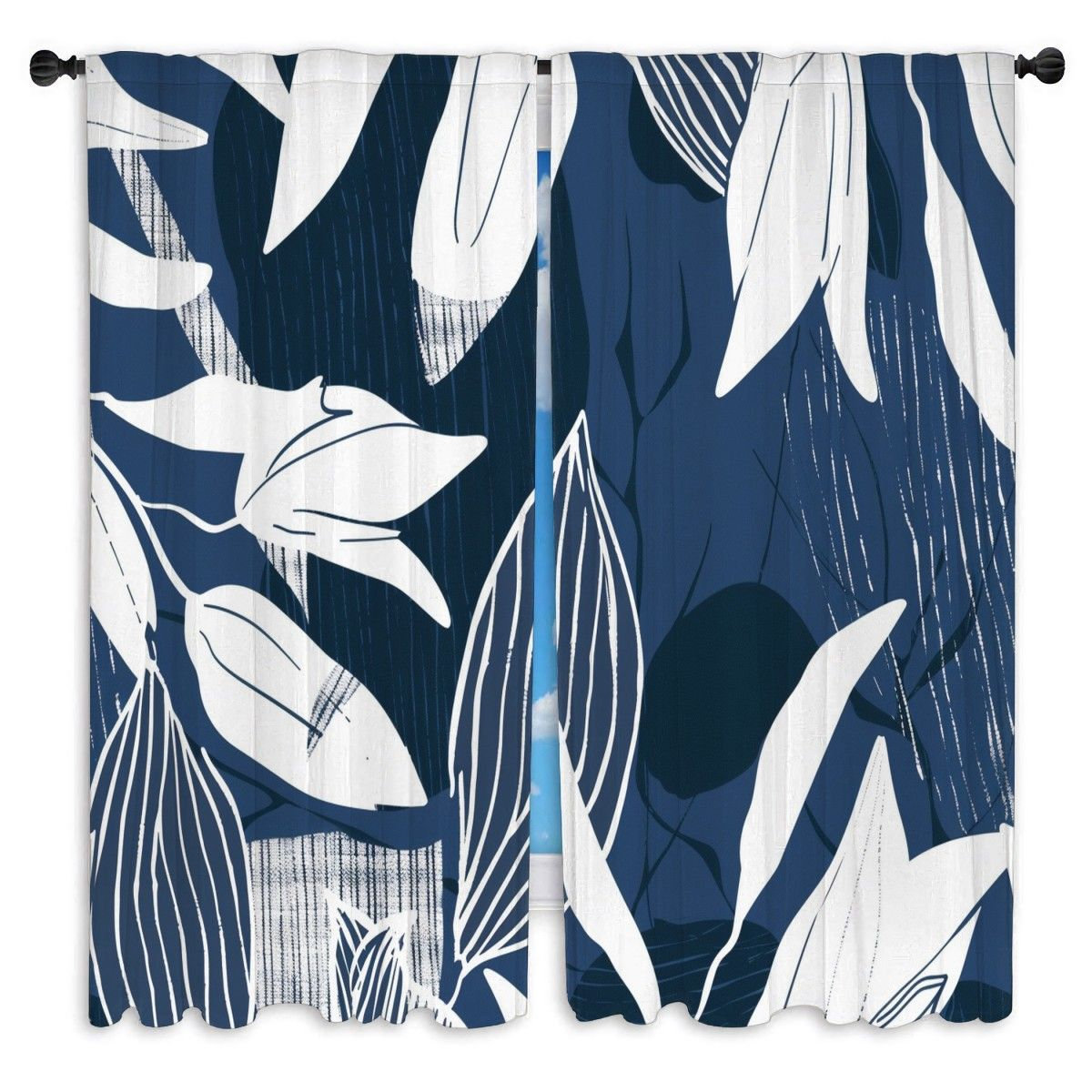 Hokku Designs Roddey Polyester Room Darkening Curtain Pair | Wayfair