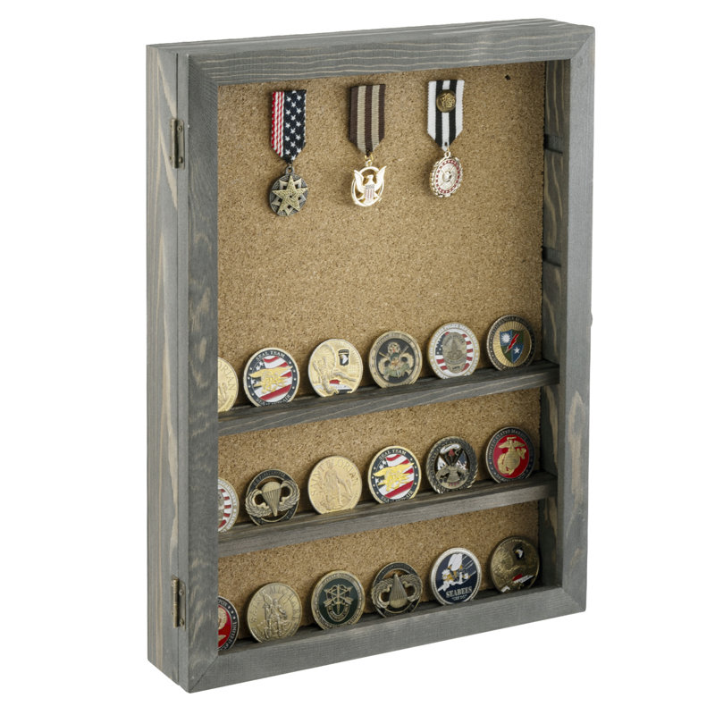 MyGift 15.6'' H x 11.6'' W Wood Trophy Display Case | Wayfair