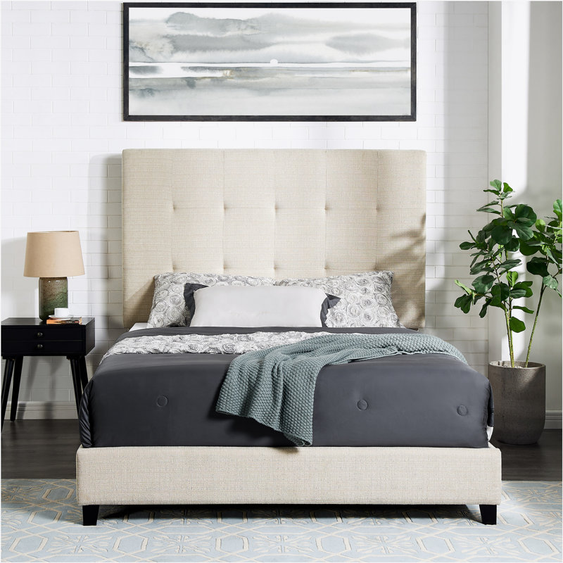 Lark Manor™ Artrina Upholstered Tufted Platform Bed & Reviews | Wayfair