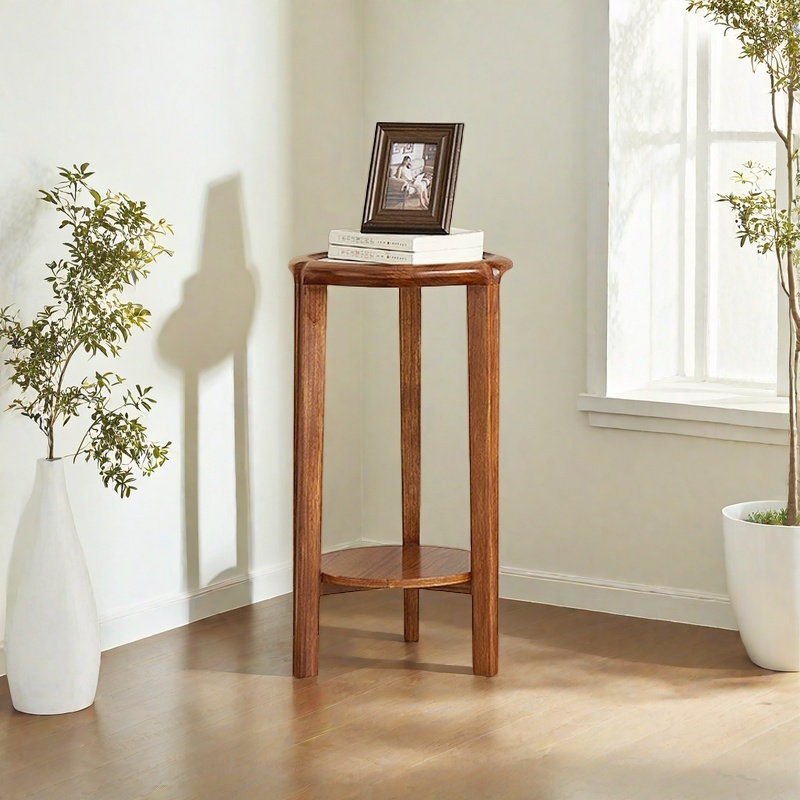 dujinlong home Simple Solid Wood Plant Stand with Thickened | Wayfair