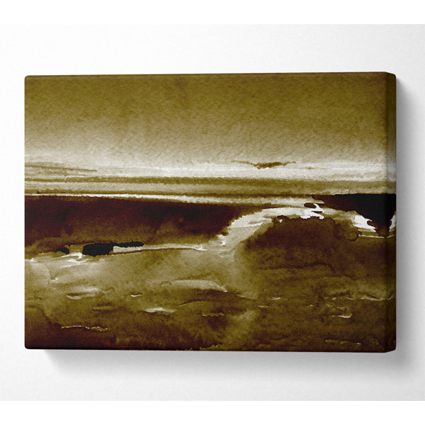 House of Hampton Calming Olive Ocean - Wrapped Canvas Art Prints ...