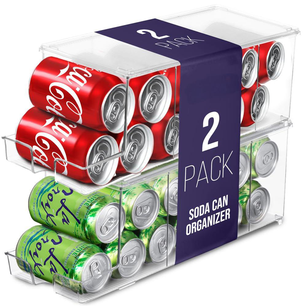 17 Stories Soda Can Organizer & Soda Can Dispenser For Refrigerator ...