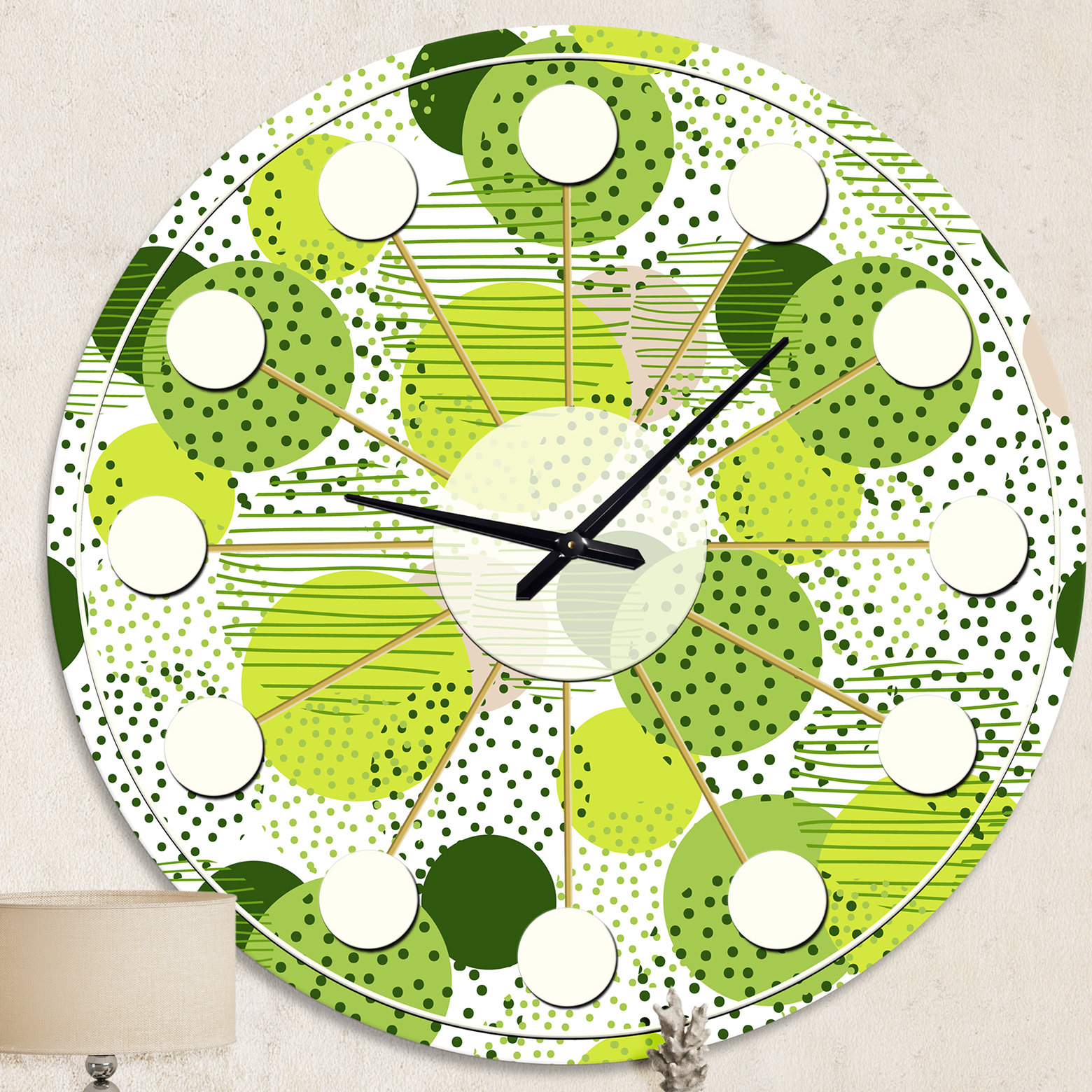 East Urban Home Circular Abstract Retro Geometric X - Mid-Century ...