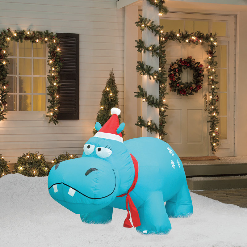 The Holiday Aisle® Hippo Inflatable & Reviews | Wayfair