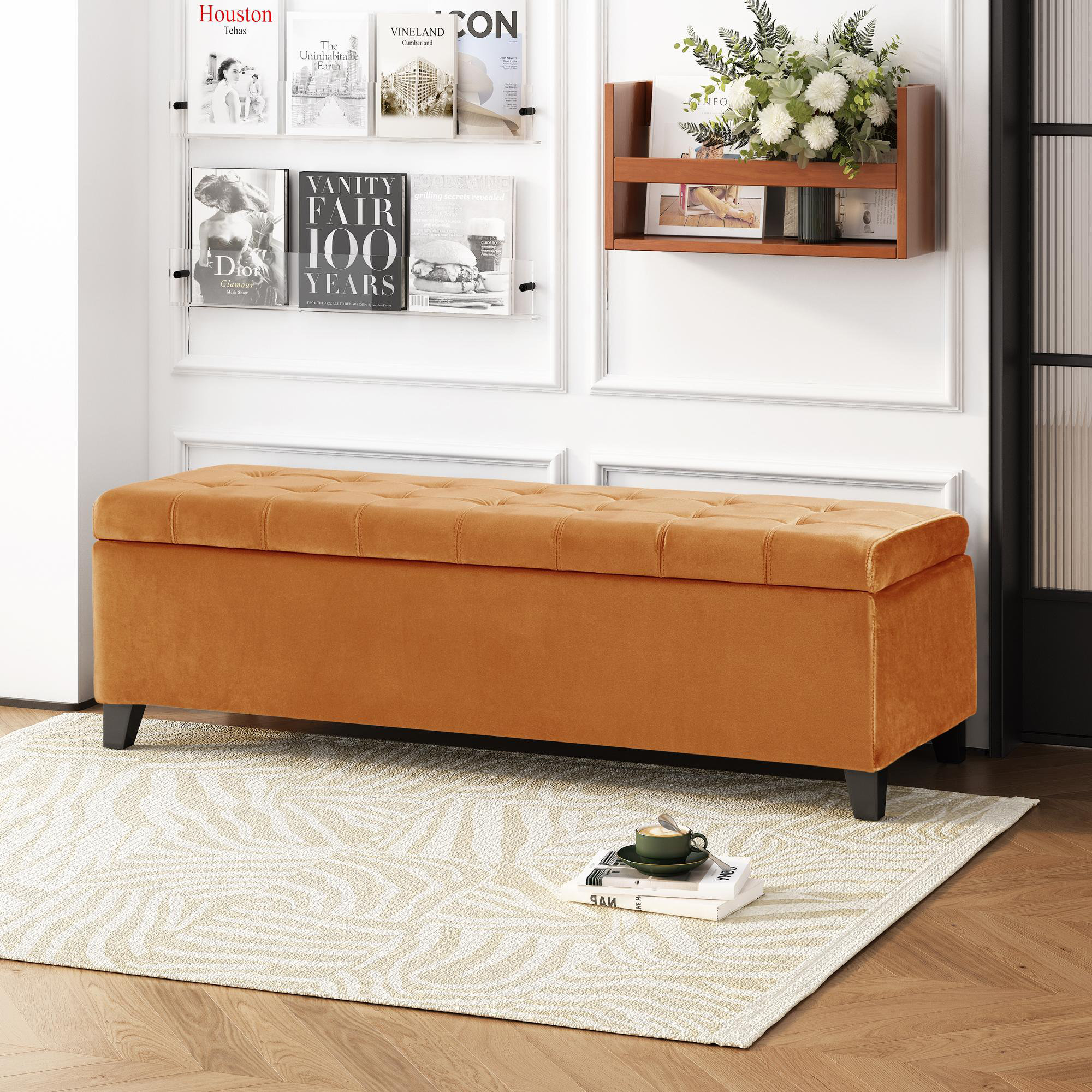 Red Barrel Studio Modern Storage Upholstered Bench - Wayfair Canada