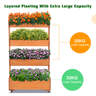 Blue Elephant 58"H Debruyne Wood Vertical Garden Raised Garden Bed ...
