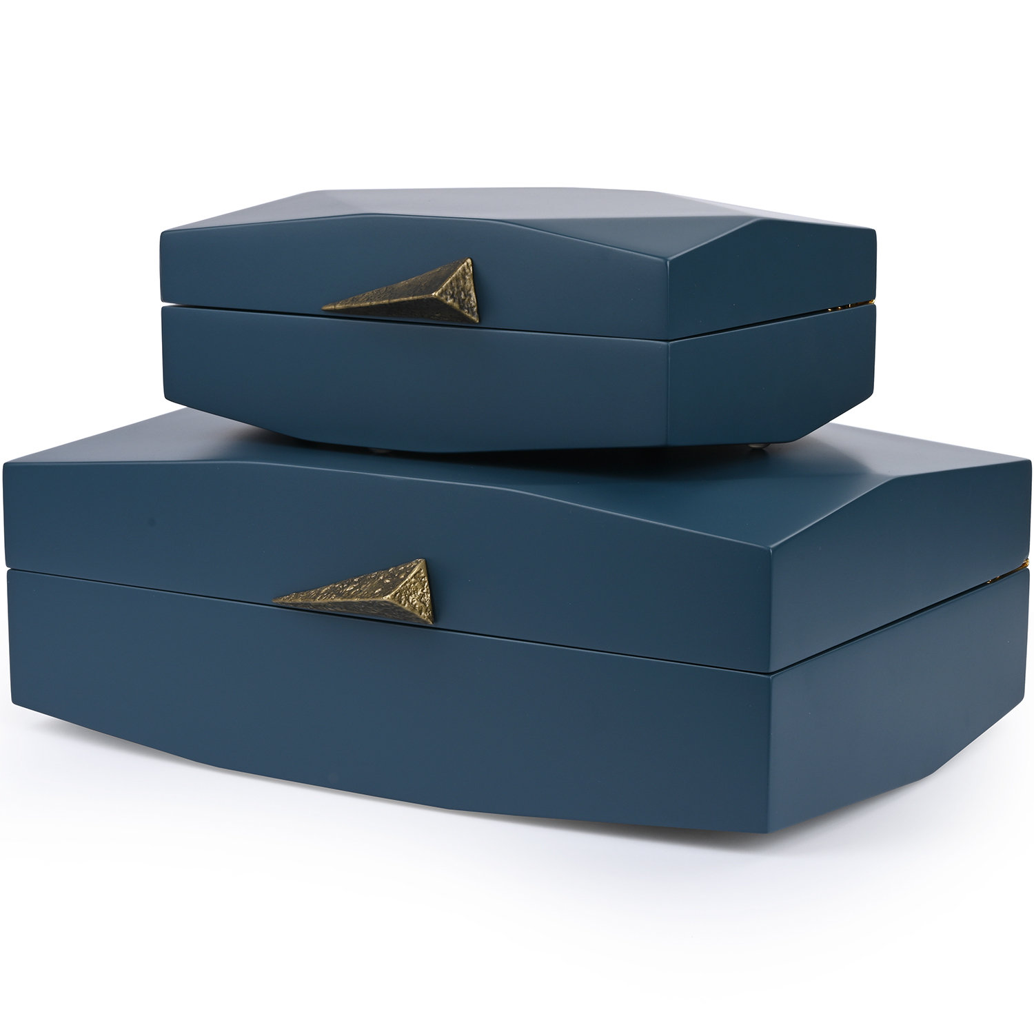 Wrought Studio™ Chuan 2 Piece Handmade Wooden Decorative Box Set | Wayfair