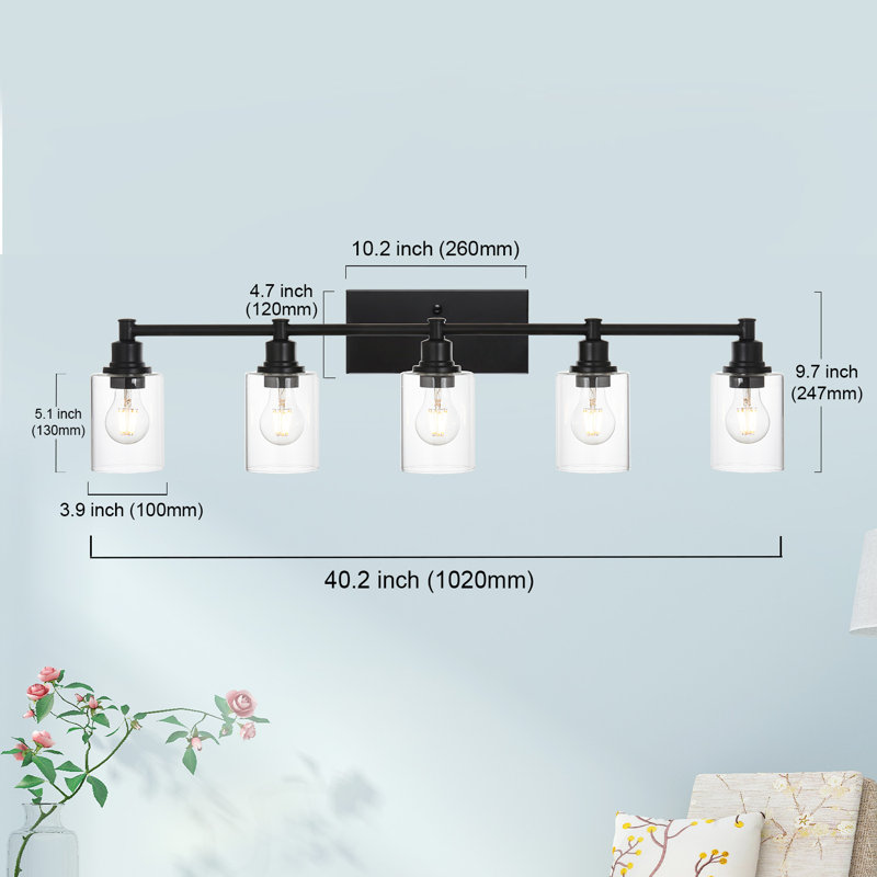 Latitude Run® Fosque 5 - Light Dimmable Vanity Light & Reviews | Wayfair