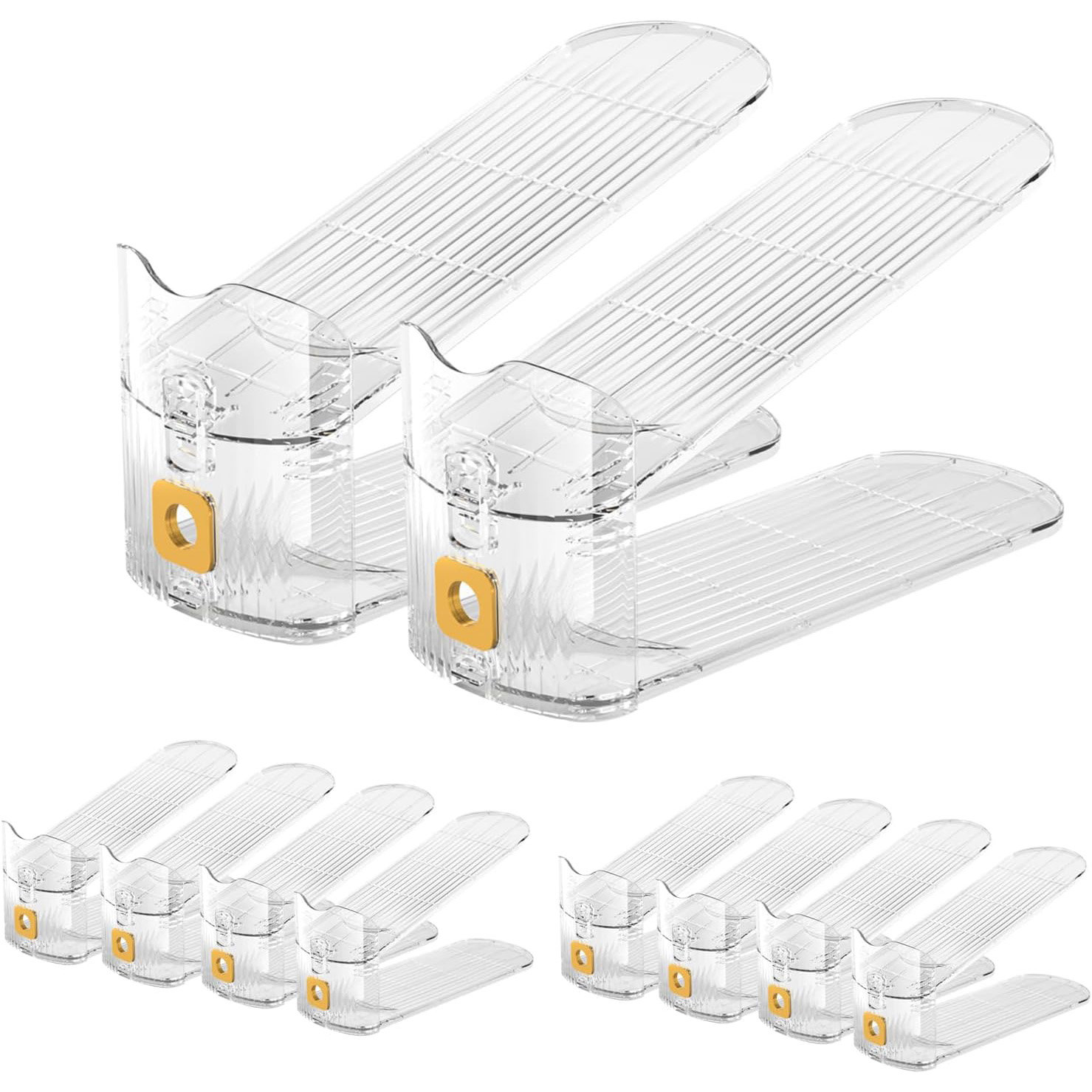 Rebrilliant Clear Shoe Slots Organizers Shoes Stacker Organizer For ...