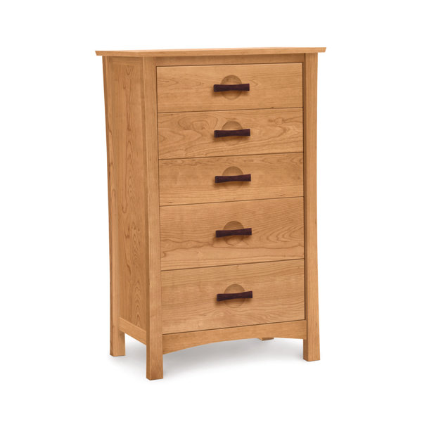 Copeland Furniture Berkeley 5 Drawer 33.75" W Solid Wood Chest ...