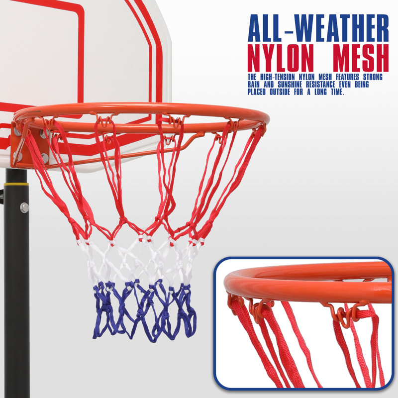 MoNiBloom Portable Basketball Hoop Goal 5ft- 7ft Adjustable with 29 ...