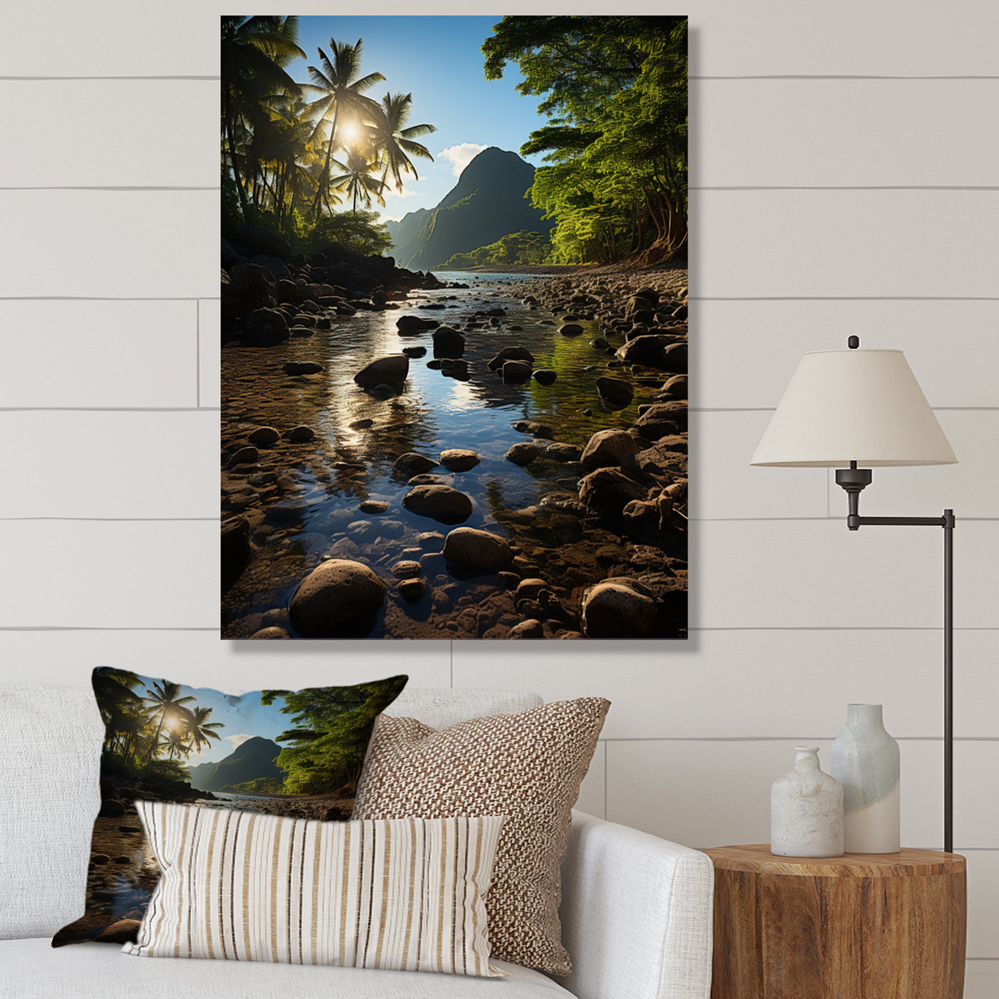 Millwood Pines Azula American Samoa Landscape - Print on Canvas | Wayfair