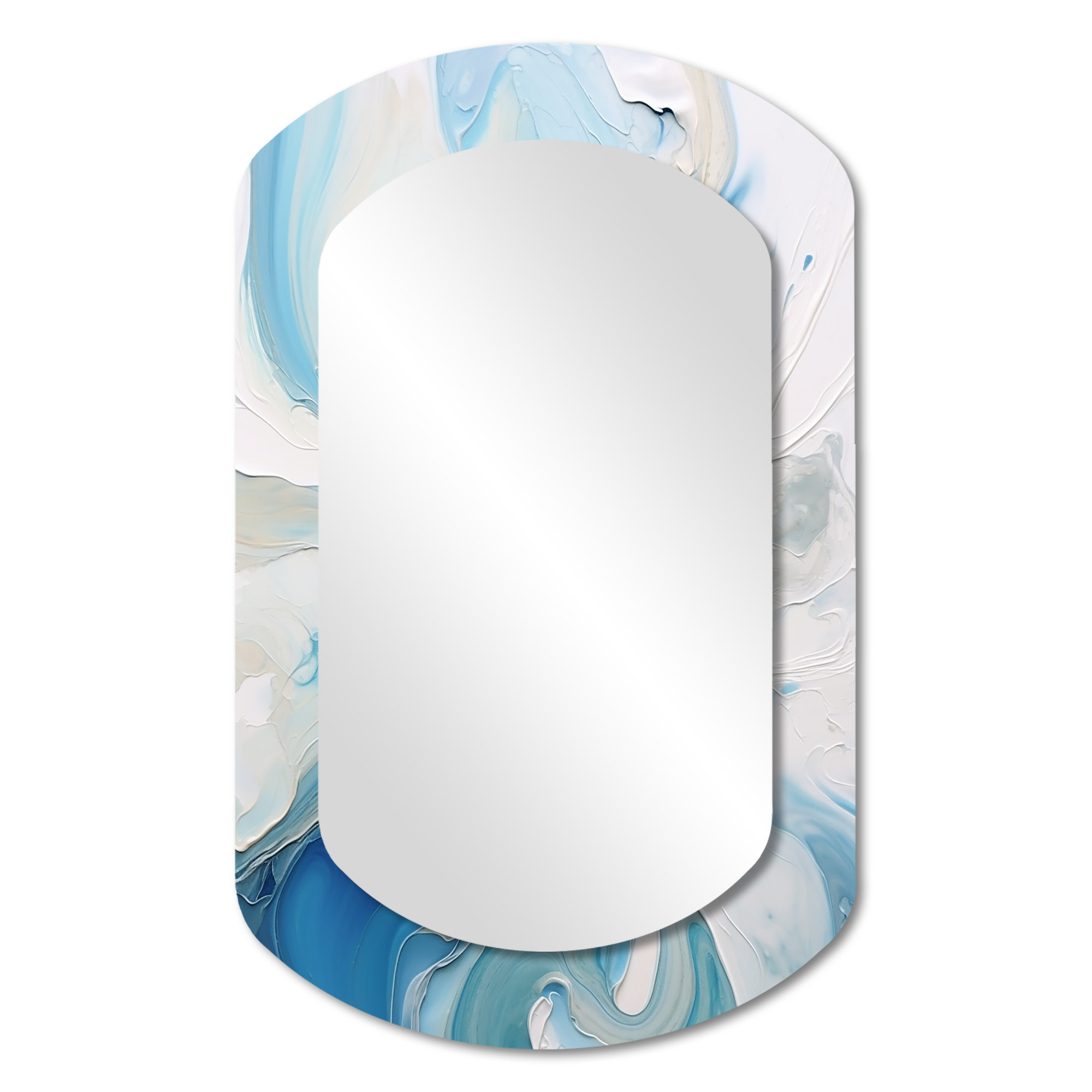 Ivy Bronx Blue And Grey Ethereal Elixir V - Abstract Modern ...