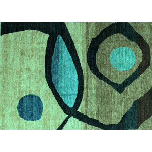 Abstract Green Area Rugs You'll Love | Wayfair