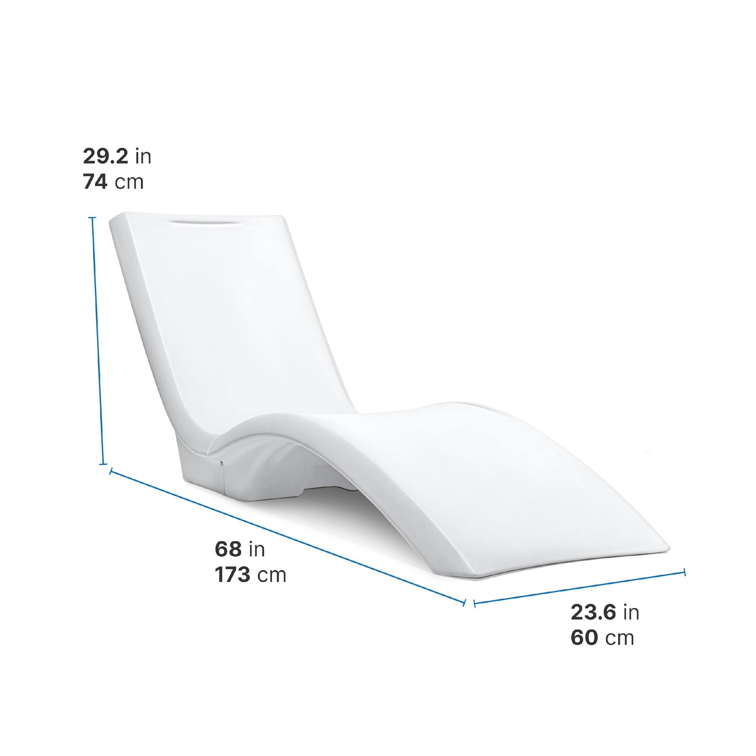 7 Star Marketplace US Pool Lounger Chair, Fade-Resistant, Waterproof ...