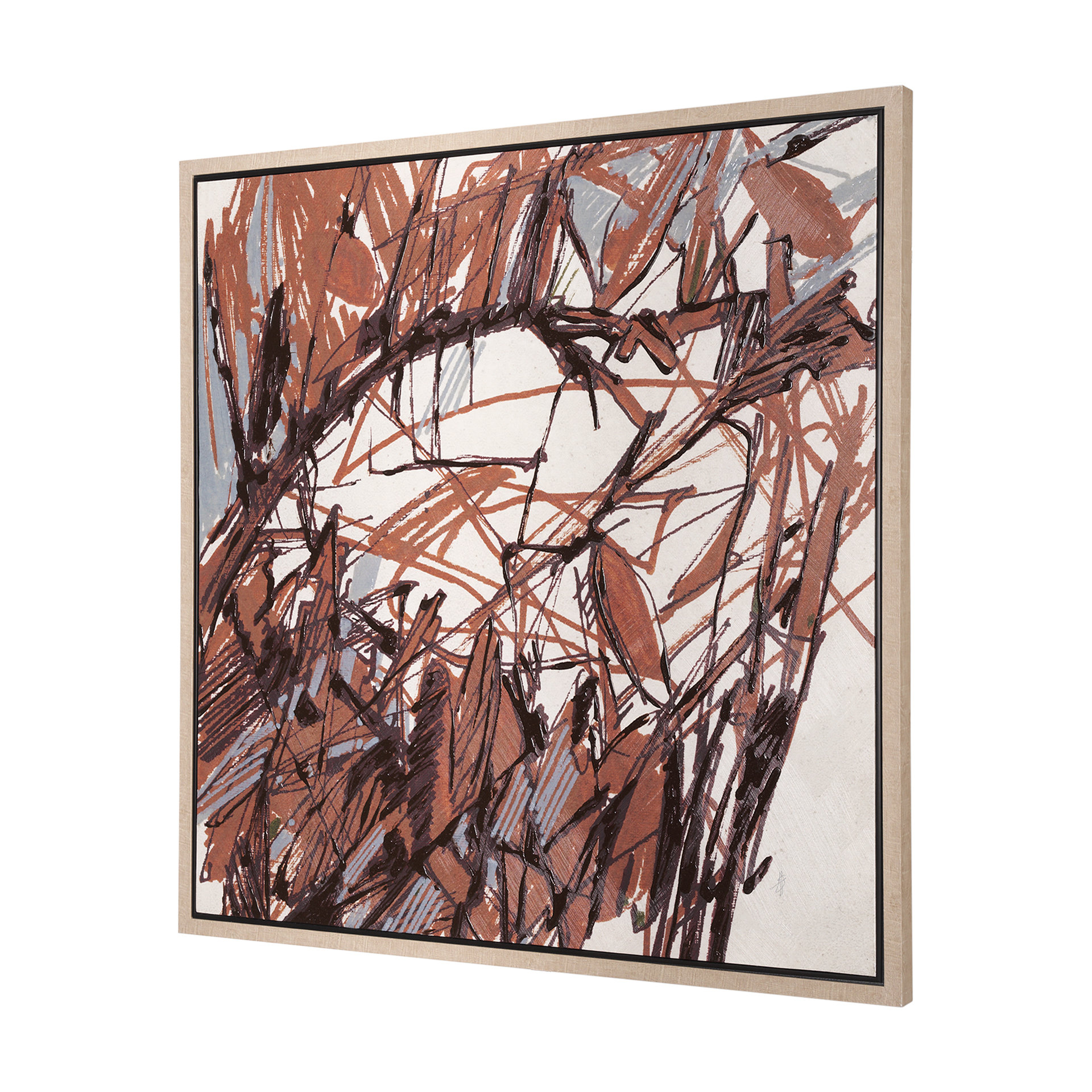 Wrought Studio Raveled a Hand Embelished Textured Canvas - Wayfair Canada