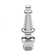 Baldwin Steeple Finial in Polished Chrome | Wayfair