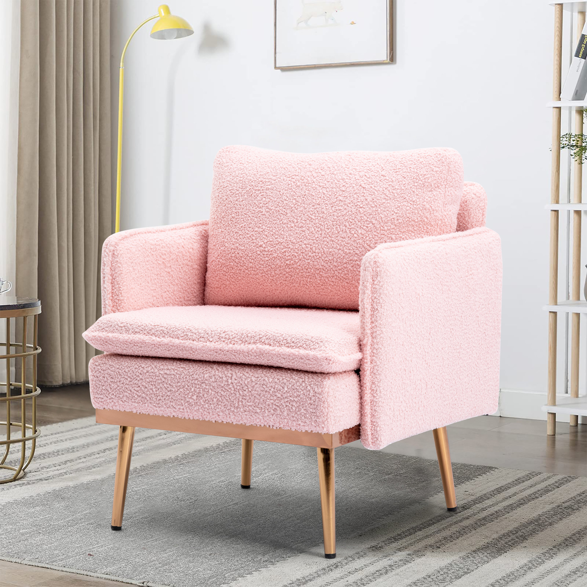 Everly Quinn Recessed Arm Chair | Wayfair