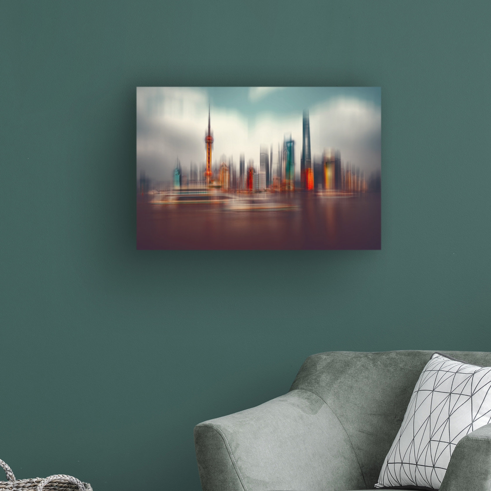 Ebern Designs Colors of Shanghai by Carmine Chiriaco - Wrapped Canvas ...