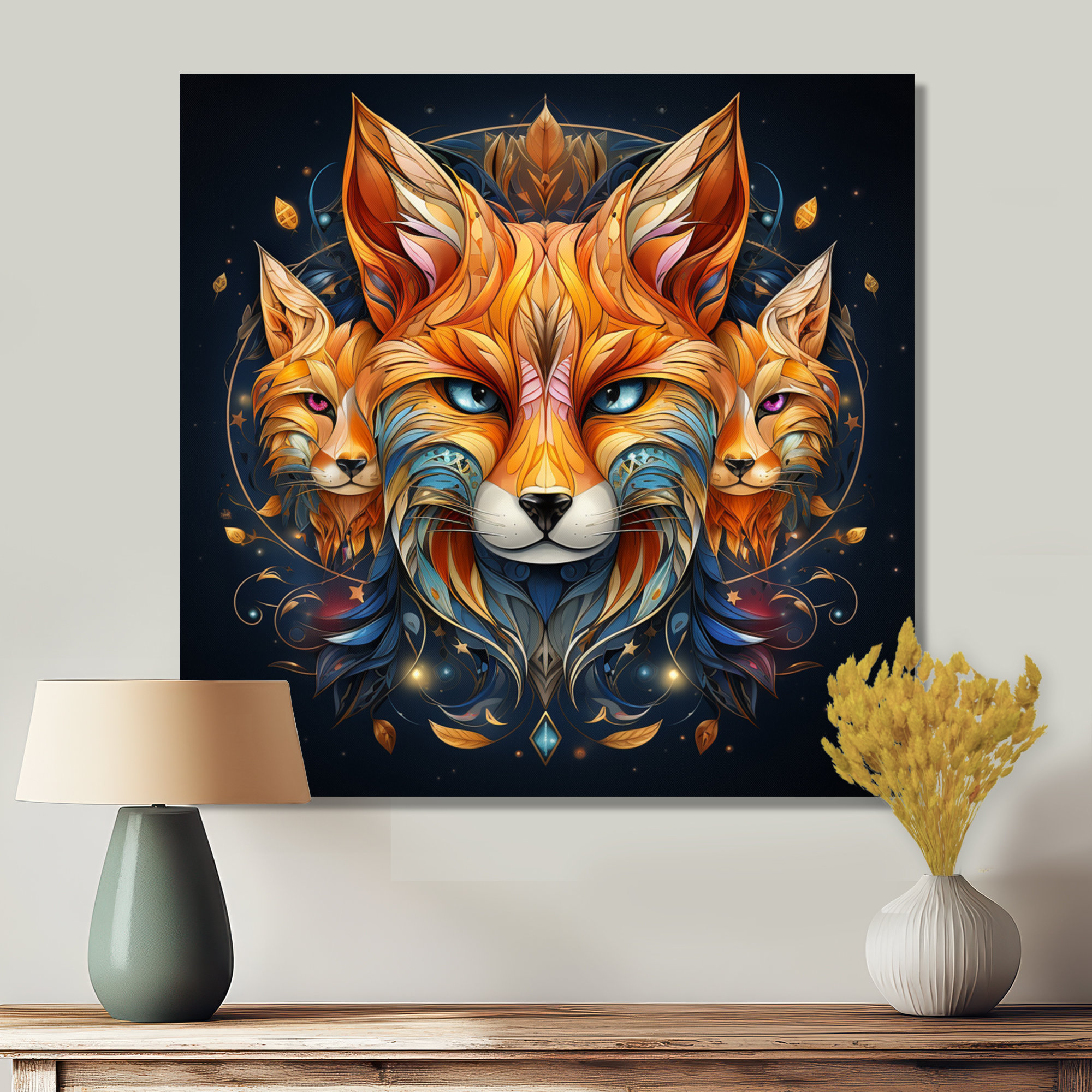 Millwood Pines Portrait Of Majestic Magical Fox - Fox Animal Wall Art ...