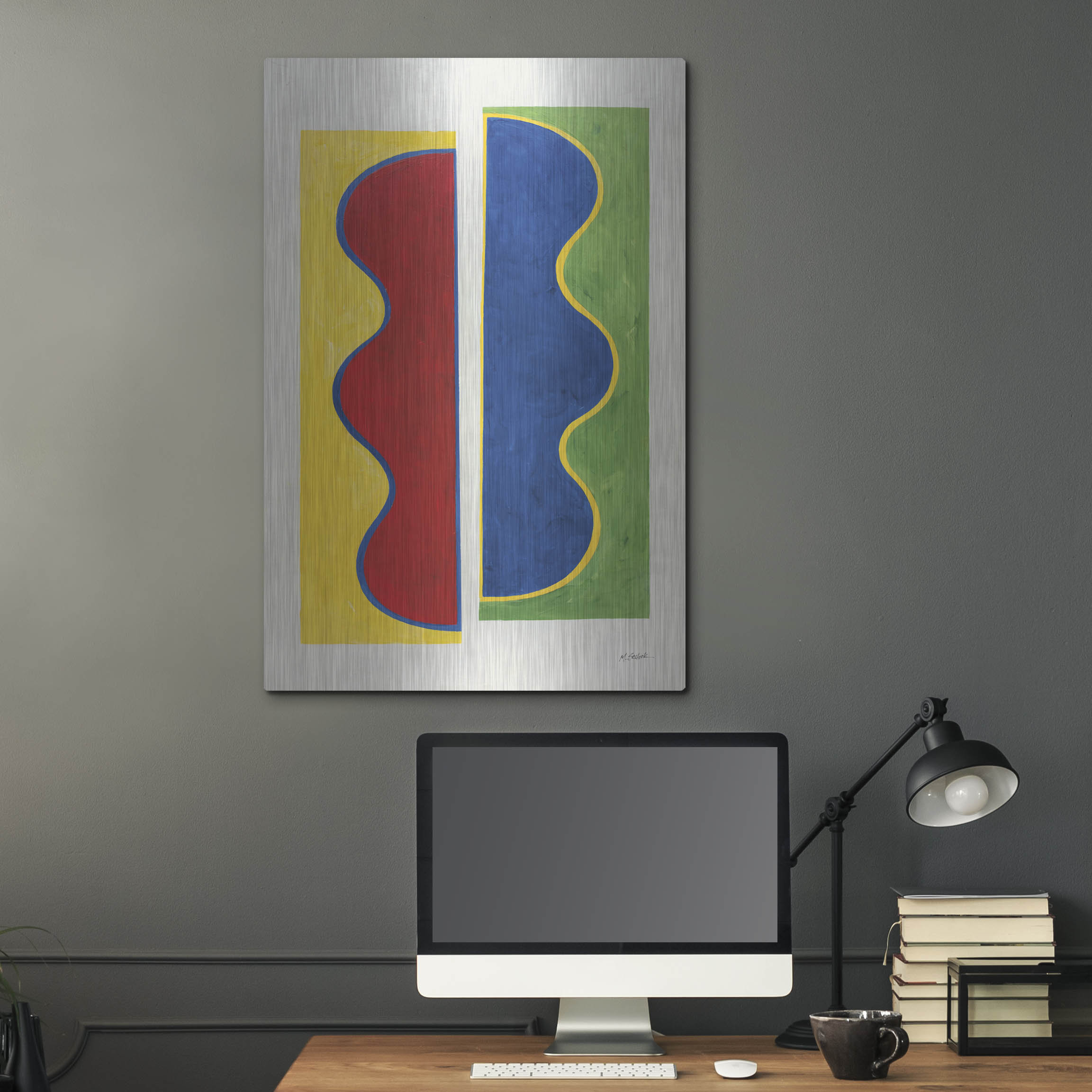 Ivy Bronx 'Fusion' by Mike Schick Metal Wall Art, 24" x 36" | Wayfair