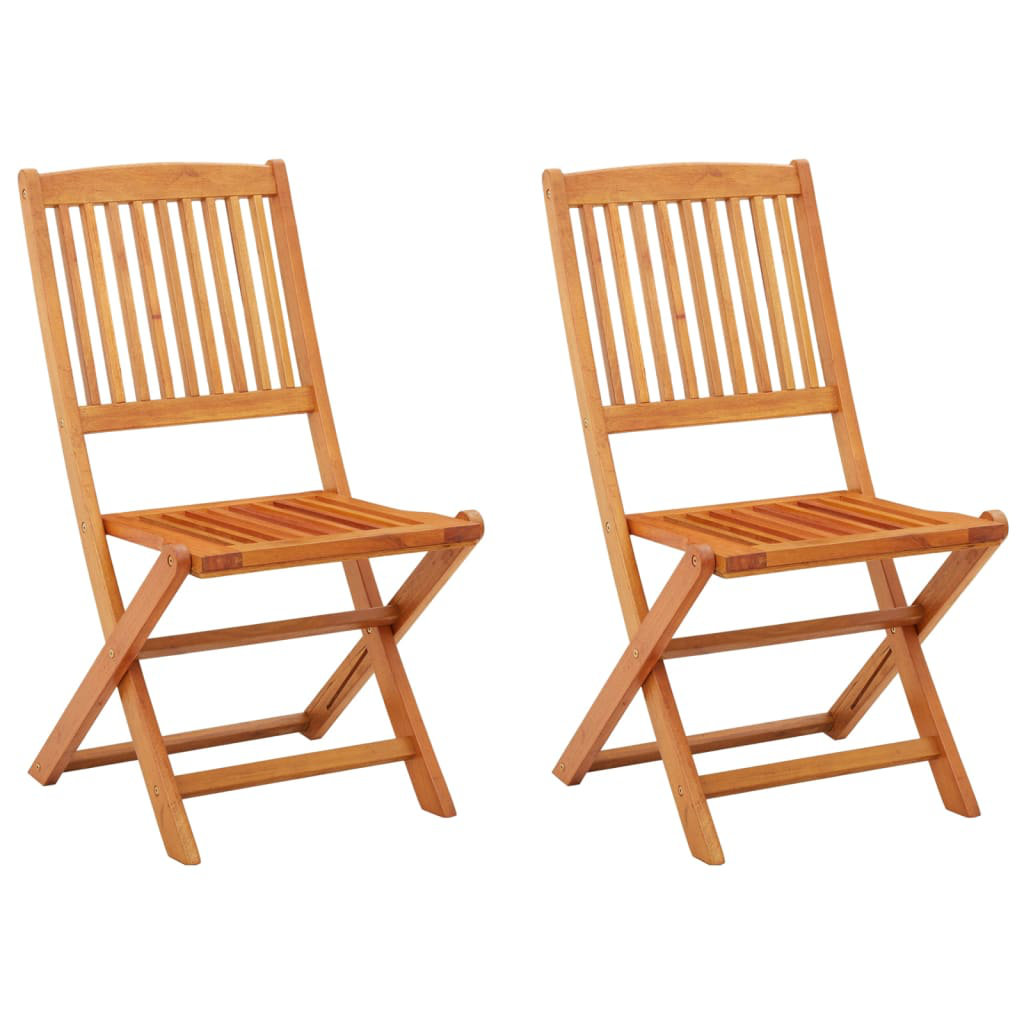 Red Barrel Studio® Folding Patio Chairs Solid Eucalyptus Wood & Reviews ...