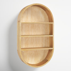 Joss & Main Minx Oval Solid Mango Wood Accent Wall Shelf "& Reviews ...