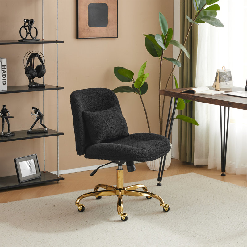 Mercer41 Faux Sherpa Task Office Chair | Wayfair