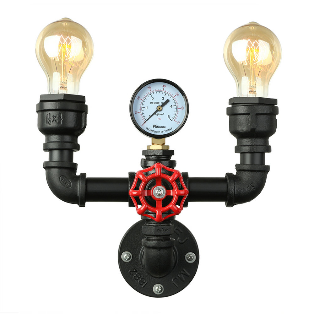 Williston Forge Steampunk Style Pipe Wall Lamp | Wayfair