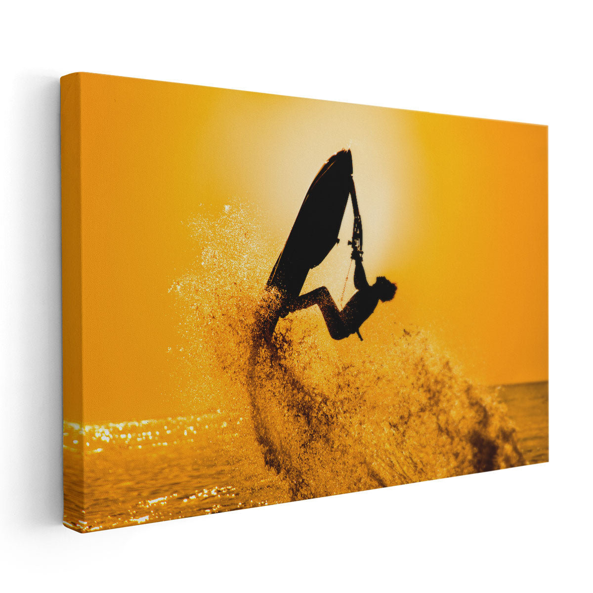 Beachcrest Home™ Man Driving Jet Ski in Freestyle - Canvas Print Wall ...