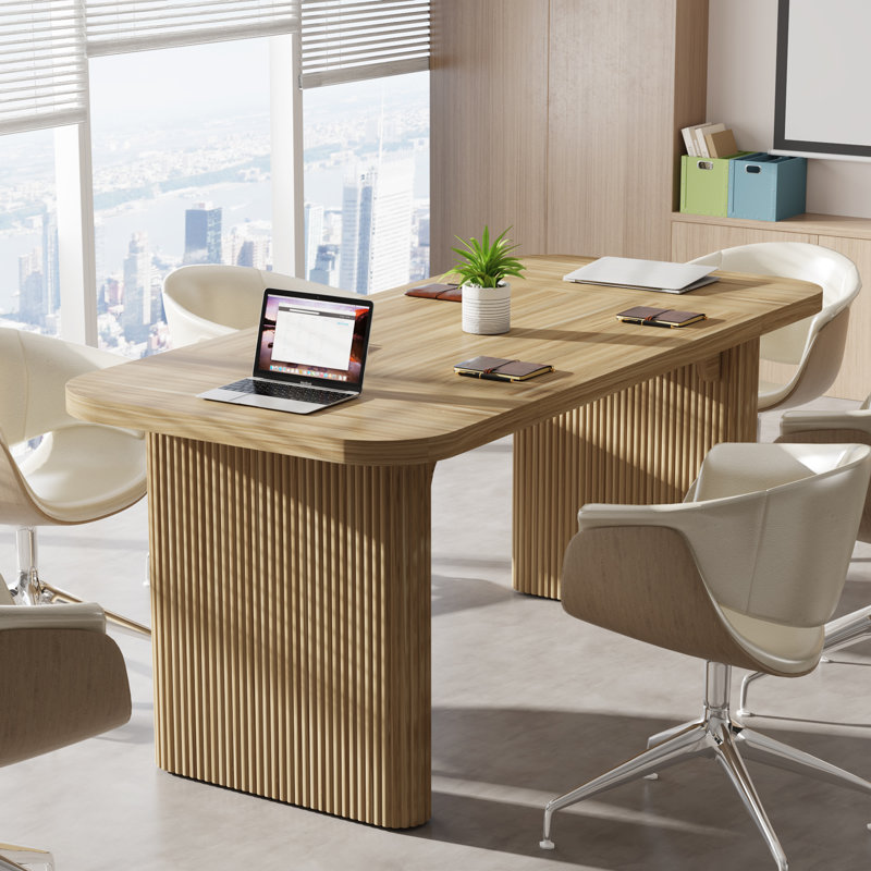 Millwood Pines Rectangle Conference Meeting Room Table & Reviews | Wayfair